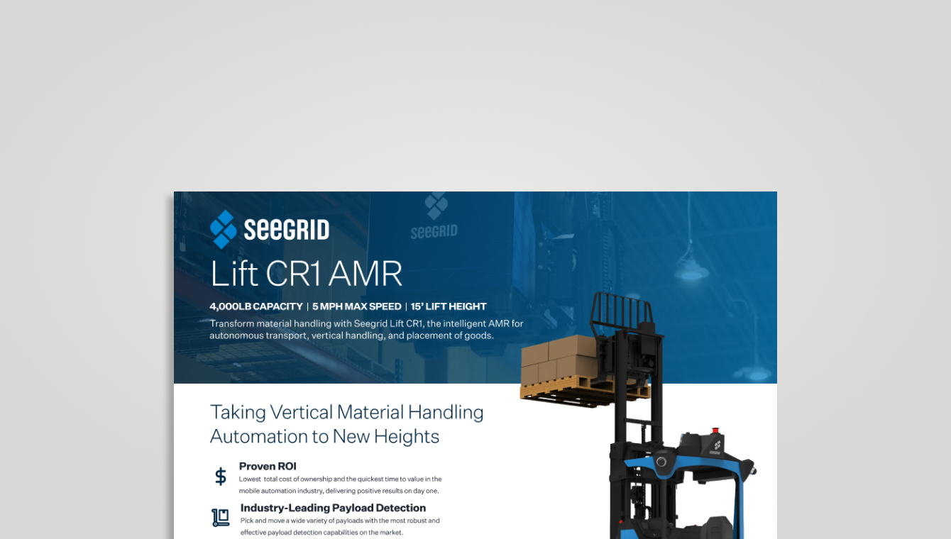 Seegrid Lift CR1 AMR Brochure